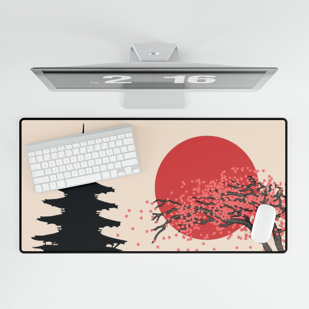 Japanese Mouse Pad Large Desk Mat for Art Lovers, Desk Mat for Gaming ...