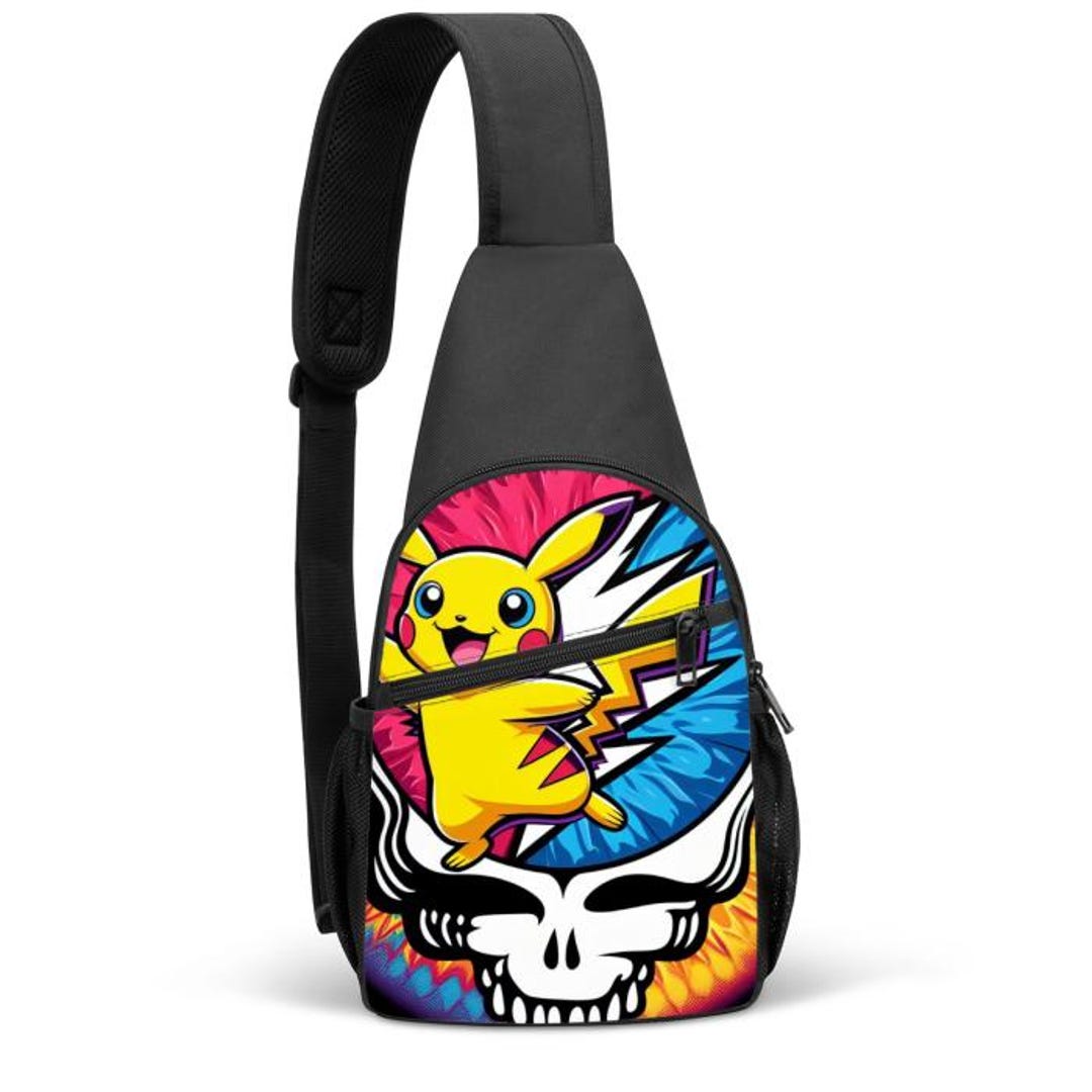 Pikachu Grateful Dead Pokemon Chest Bag Gift - Etsy