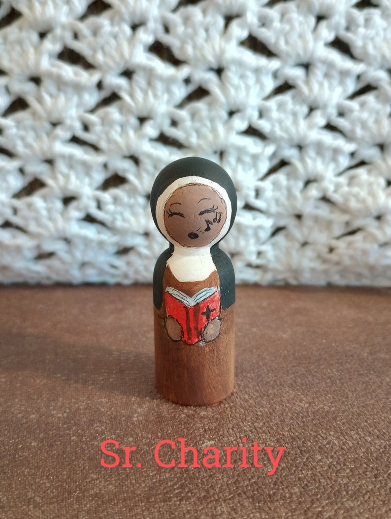 The Little Sisters Handmade Catholic Nun Peg Doll Carmelite - Etsy