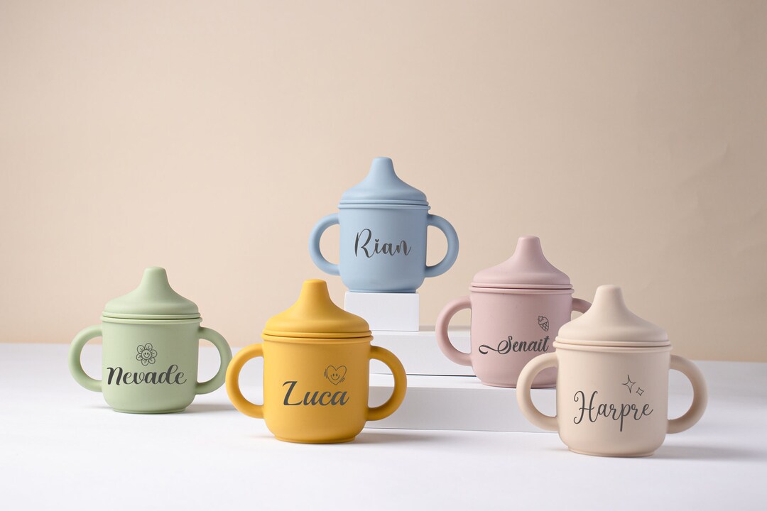 Custom Silicone Cup, Baby Silicone Sippy Cup, Personalized Silicone ...