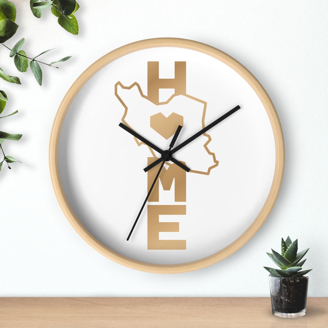 Home Iran Map Wall Clock / ساعت دیواری نقشه ایران / New Home Gifts for ...