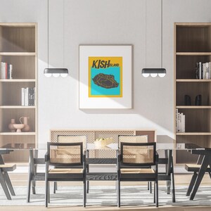 Iran Kish Map Satin Poster / پوستر نقشه جزیره کیش / Housewarming Gifts ...