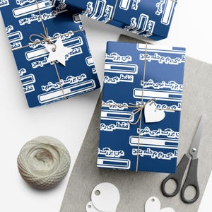 Persian Gamer Birthday Gift Wrap Paper / کاغذ کادو من بزرگ نمیشم، فقط ...