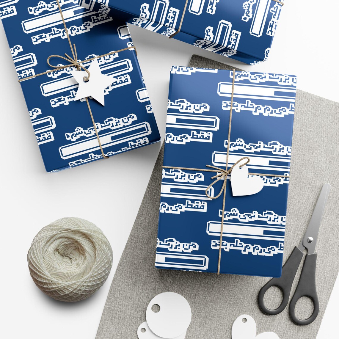 Persian Gamer Birthday Gift Wrap Paper / کاغذ کادو من بزرگ نمیشم، فقط ...