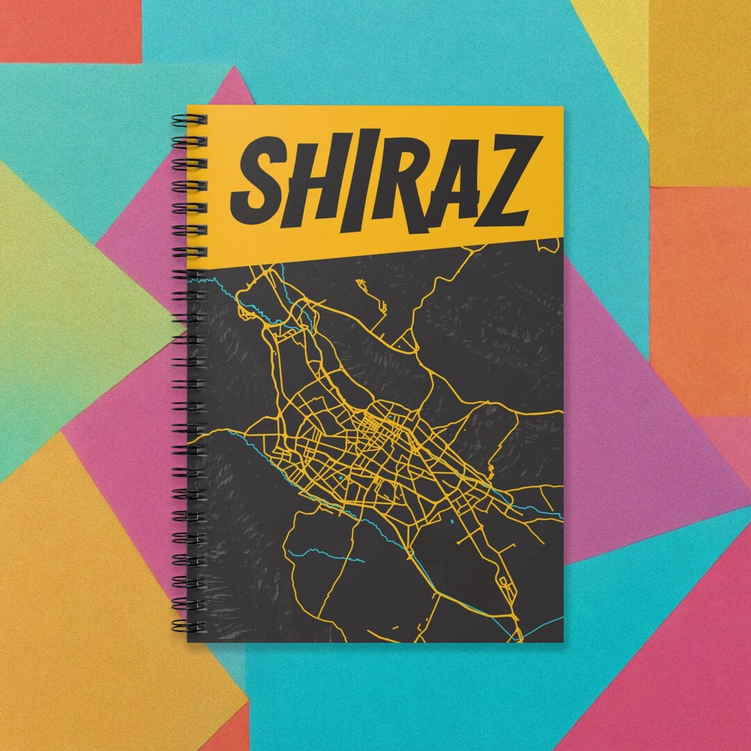Shiraz Map Journal for Persian Student / دفتر سیمی نقشه شیراز / Iranian ...