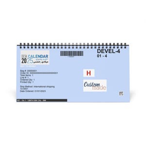 Persian 2025 Desk Calendar / تقویم رومیزی ساده میلادی شمسی ۲۰۲۵ ...