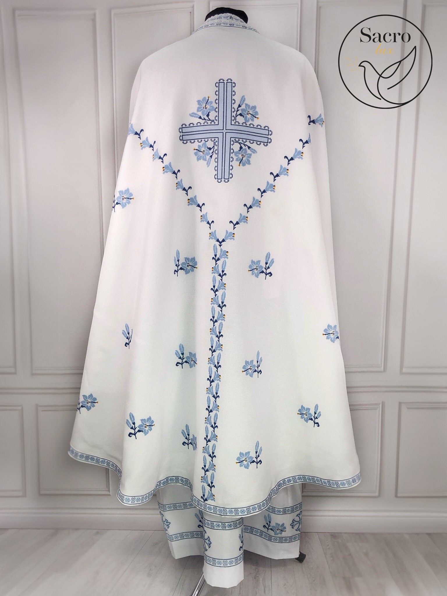 Orthodox Priest Robe Set, Clergy Vestments, Handmade Priest Vestment ...