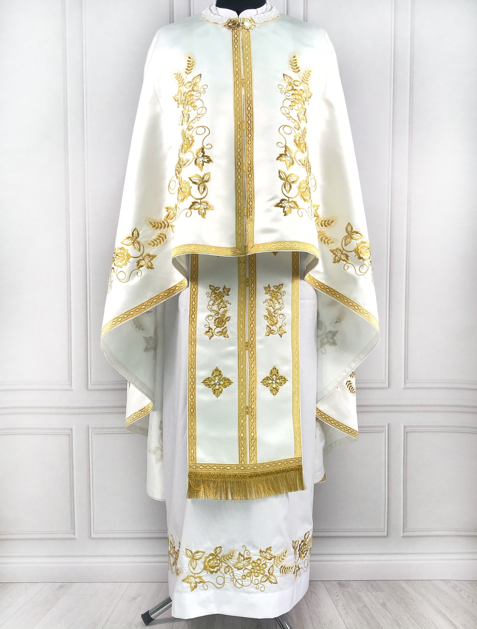 Liturgical Vestment Set, Orthodox Garments, Traditional Priest Church ...