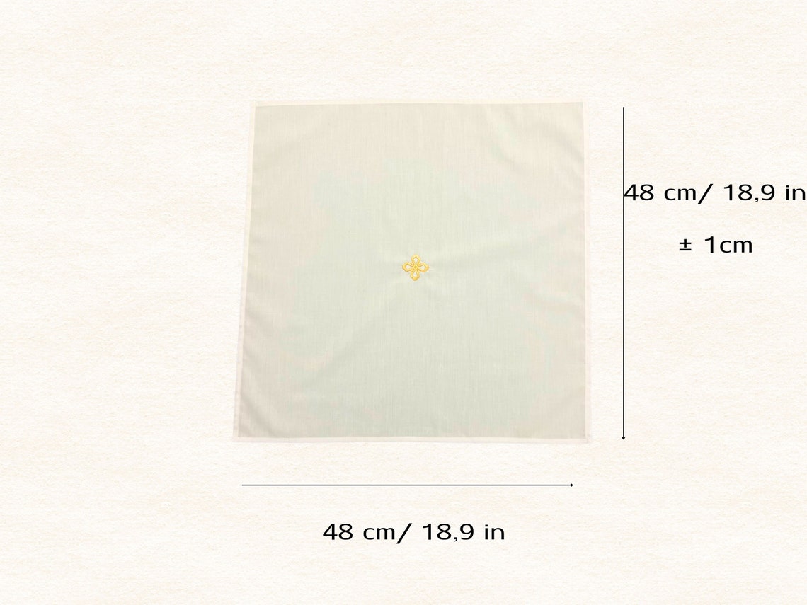 White Embroidered Orthodox Church Eileiton Cover for Antimins ...