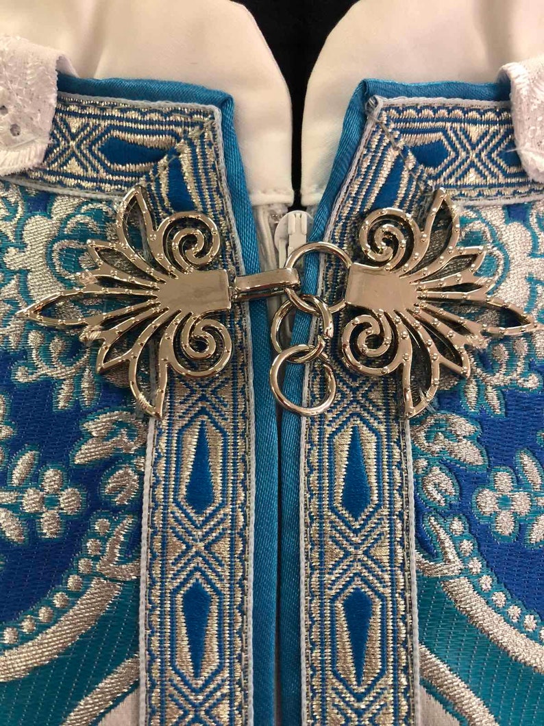 Clasp for Liturgical Vestments, Clasp for Priestly Cassock, Silver ...