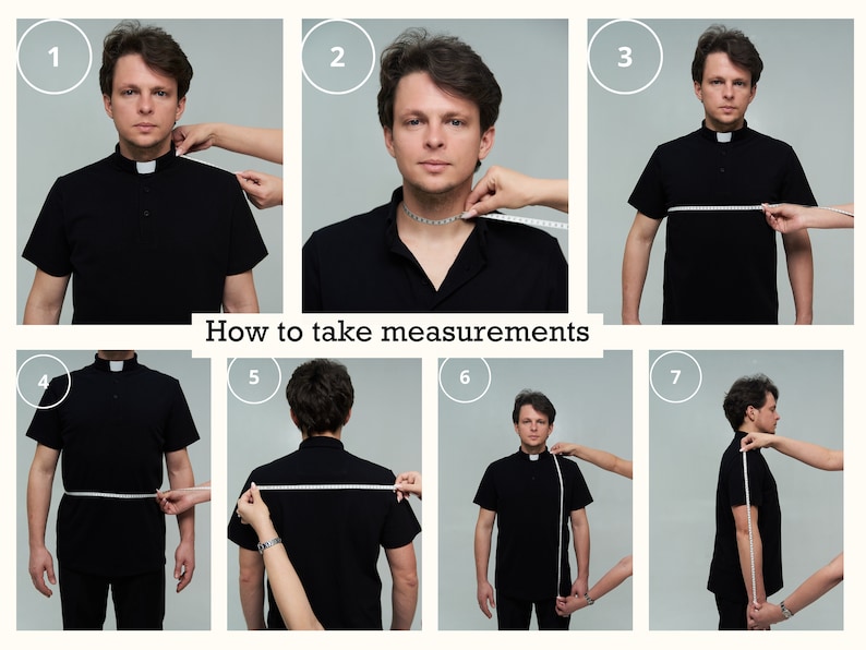 Khaki Short Sleeve Shirt for Priest, Shirt for Clergy, Clerical Collar ...