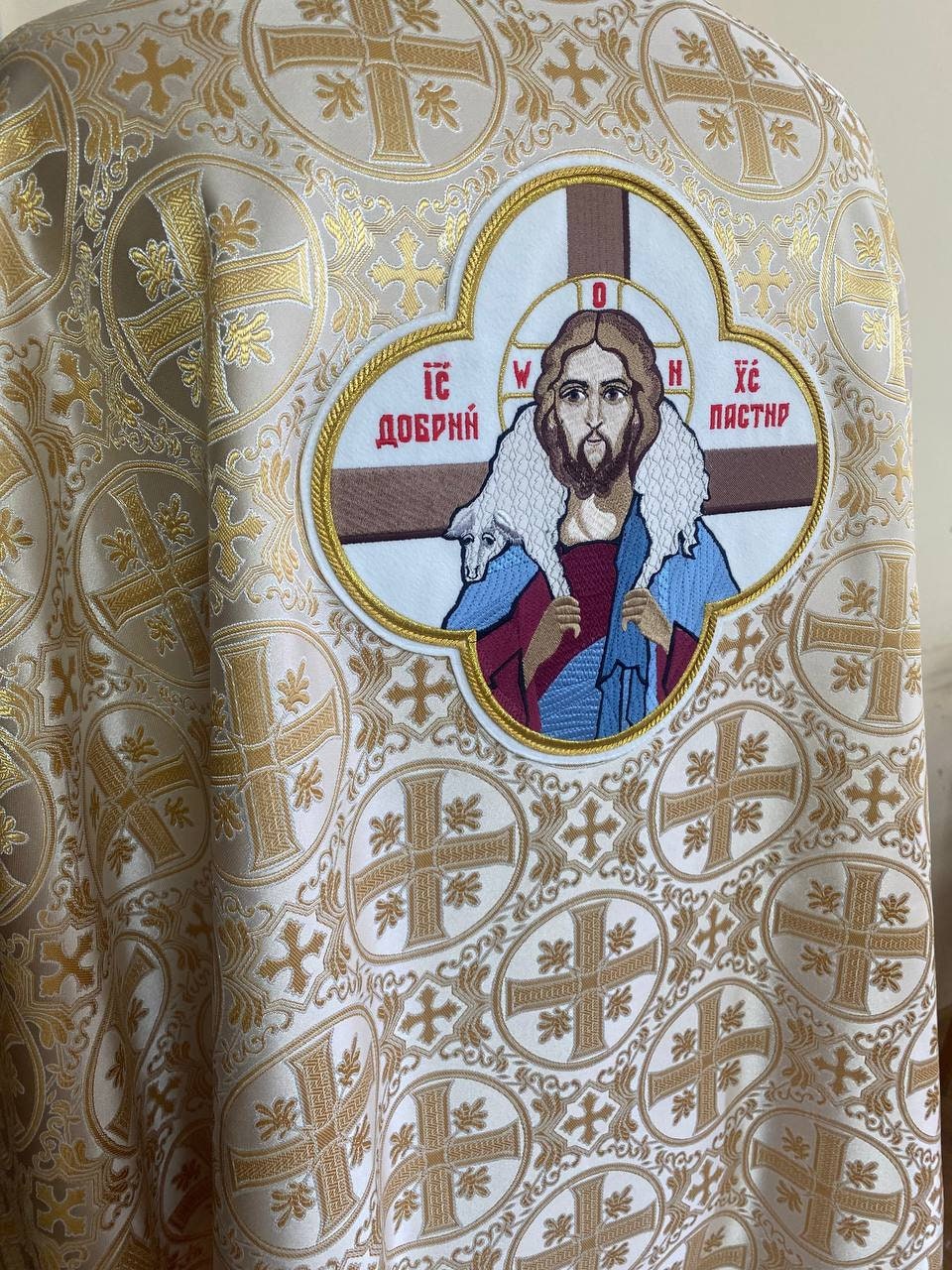 Orthodox Embroidered Icon for Vestments, Religious Embroidery of Jesus ...