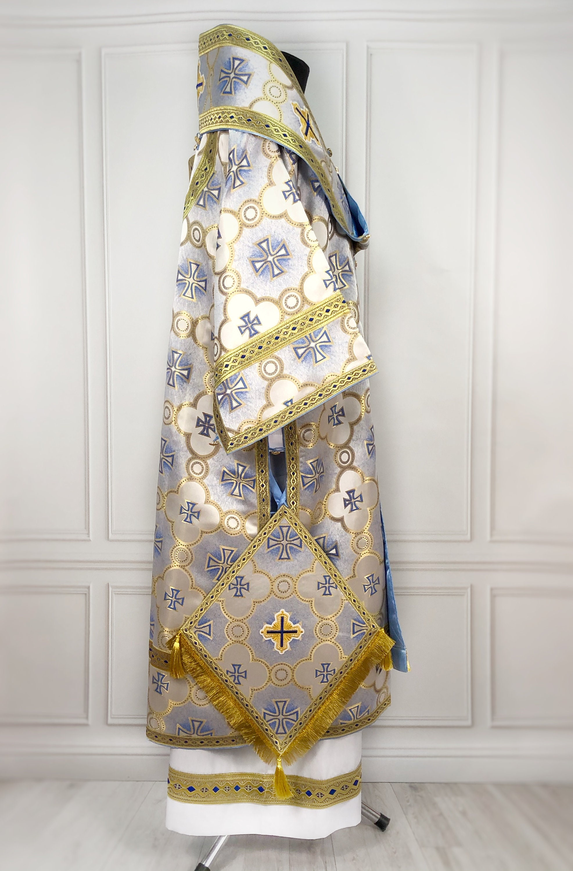 Bishop's Vestments, Clergy Vestments, Handmade Priest Vestment Set ...