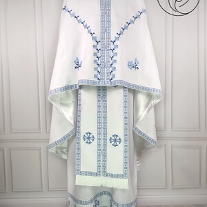 Orthodox Priest Robe Set, Clergy Vestments, Handmade Priest Vestment ...