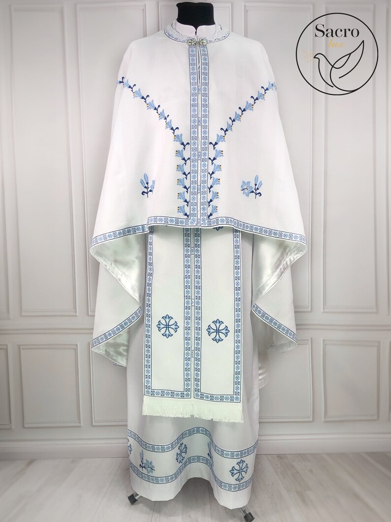Orthodox Priest Robe Set, Clergy Vestments, Handmade Priest Vestment ...