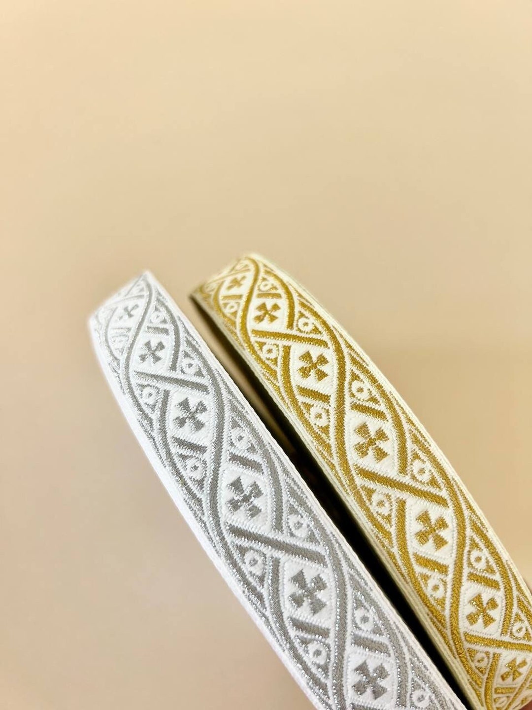 Vestments Trim, Gold and Silver Decorative Ribbon, Liturgical Trim ...