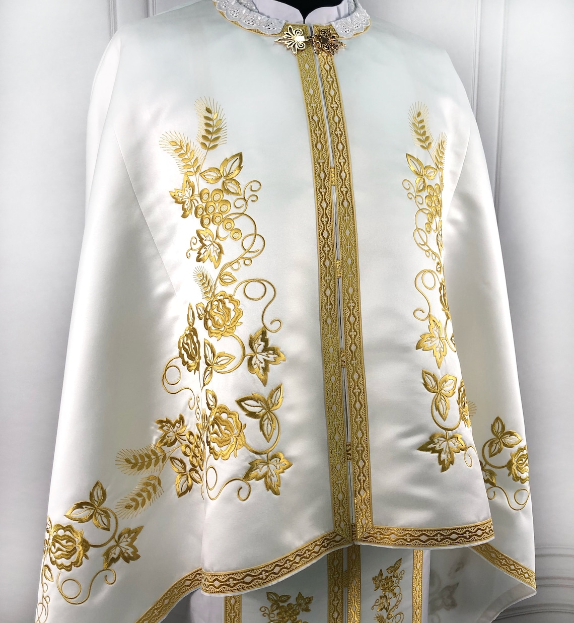 Orthodox Greek Style Vestments Set With Epitracheal and Covers, Church ...