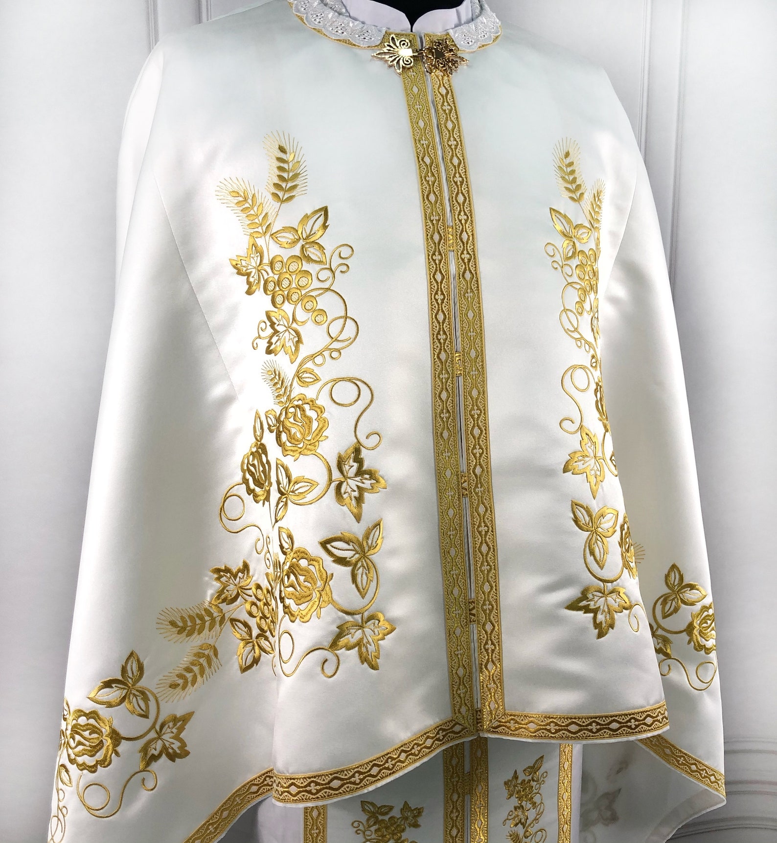 Orthodox Greek Style Vestments Set With Epitracheal and Covers, Church ...