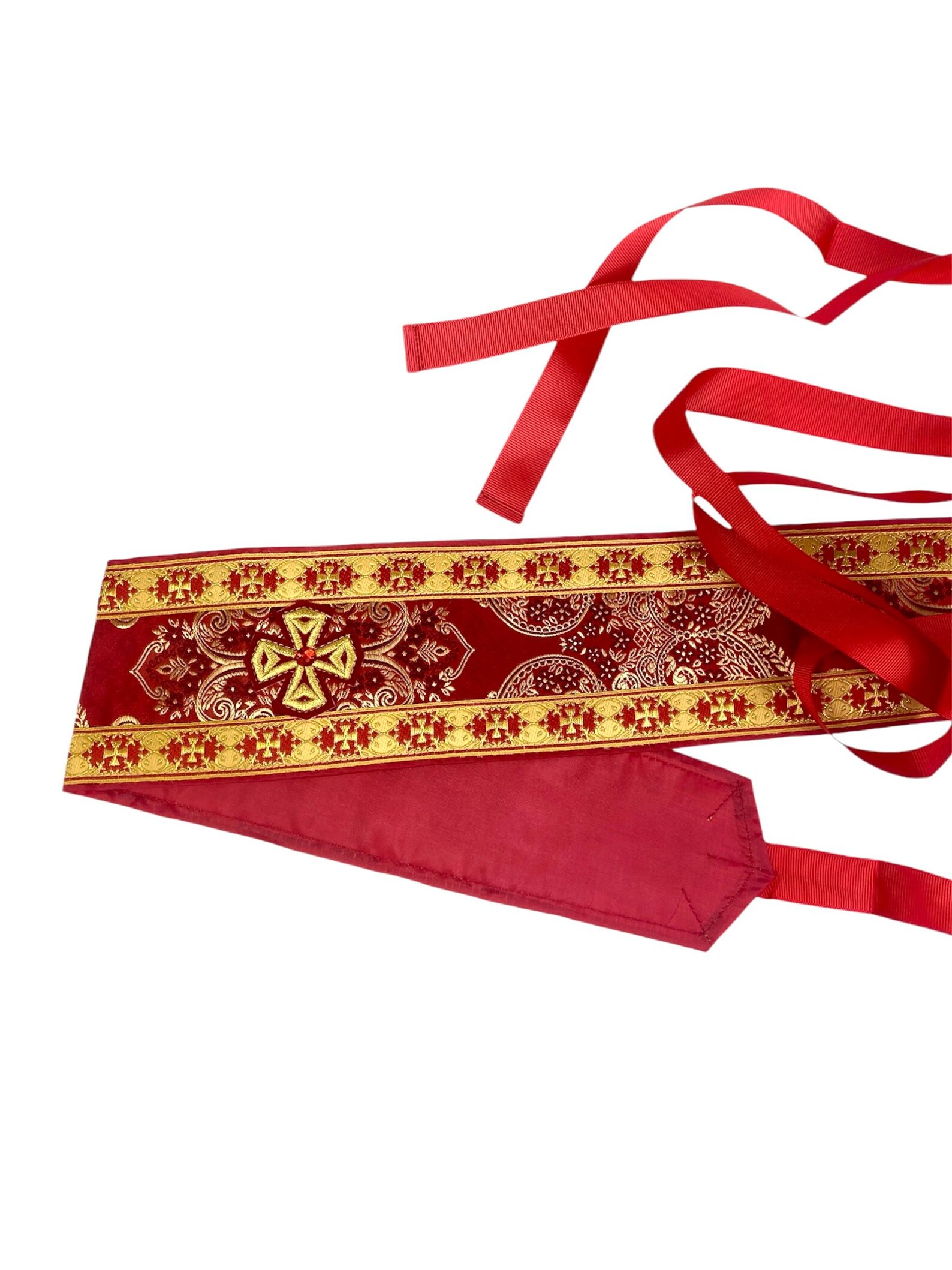 Red and Gold Vestments for a Priest, Orthodox Church Garments, Greek ...