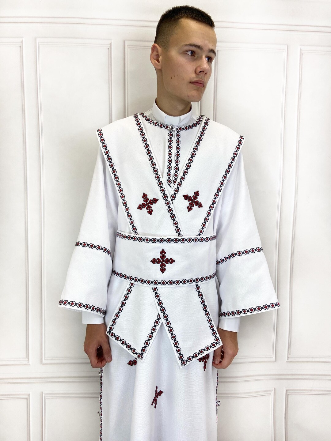 Full Embroidered Deacon Dalmatic, Altar Deacon Robe, Church Vestments ...