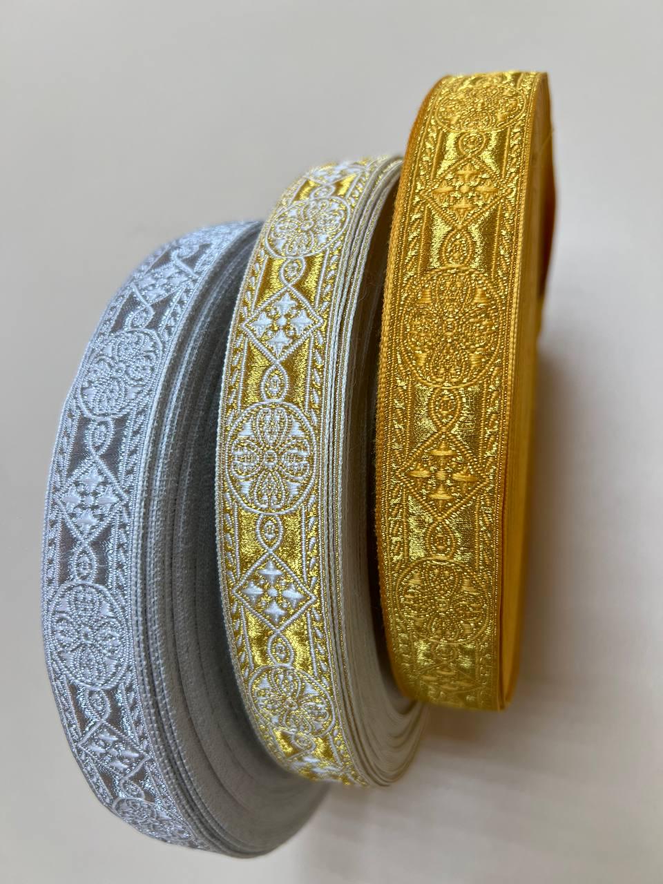 Vestments Trim, Byzantine Church Trim, Gold and Silver Decorative ...