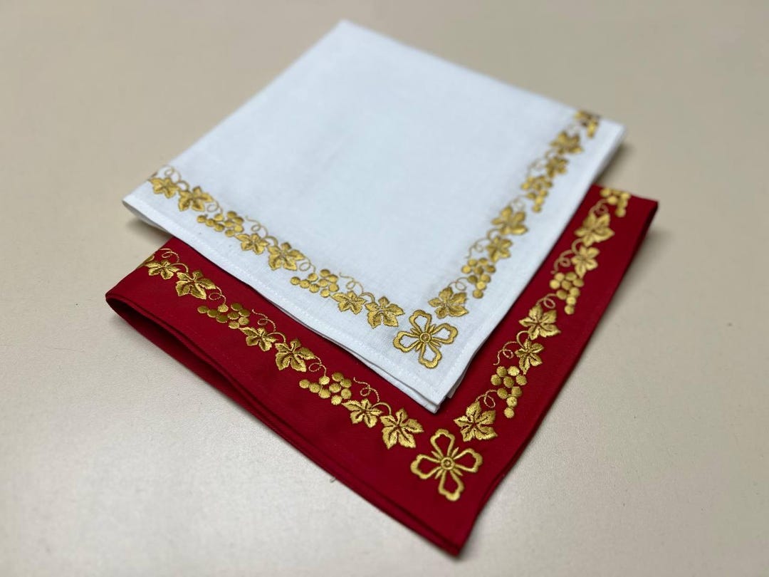 Fully Embroidered Orthodox Church Eileiton Cover for Antimins ...