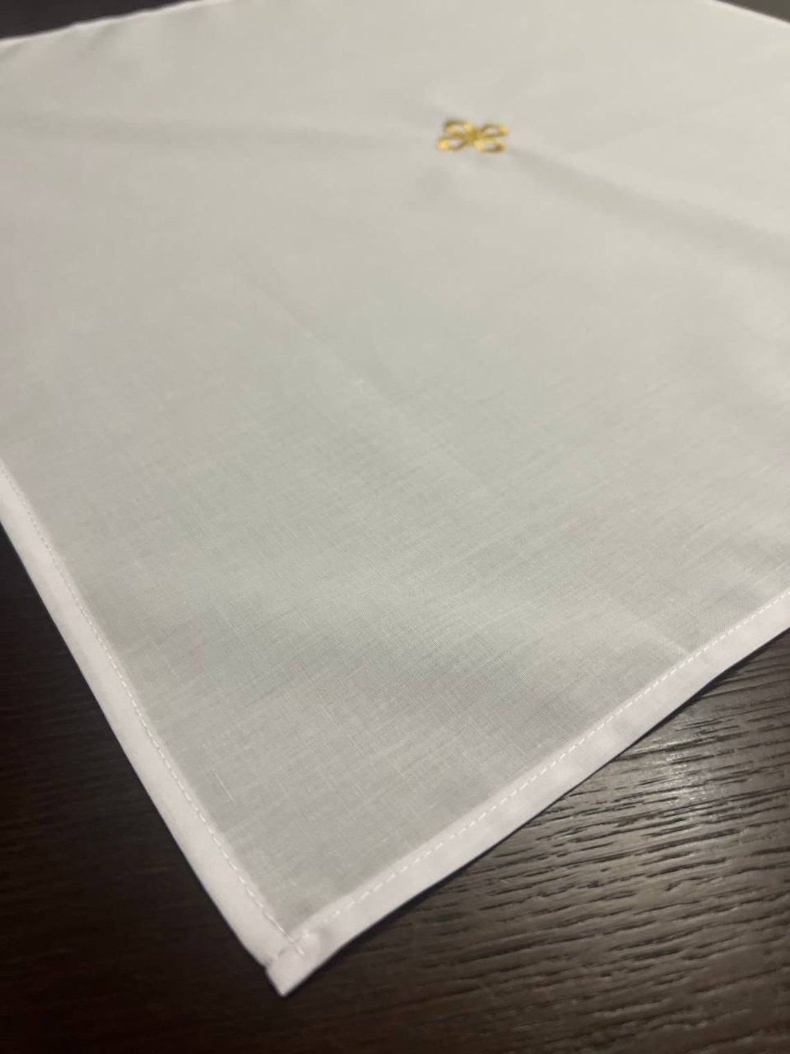 White Embroidered Orthodox Church Eileiton Cover for Antimins ...