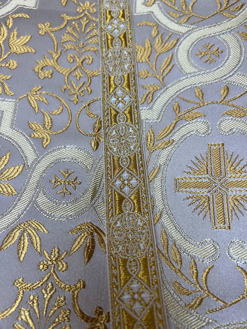 Vestments Trim, Byzantine Church Trim, Gold and Silver Decorative ...