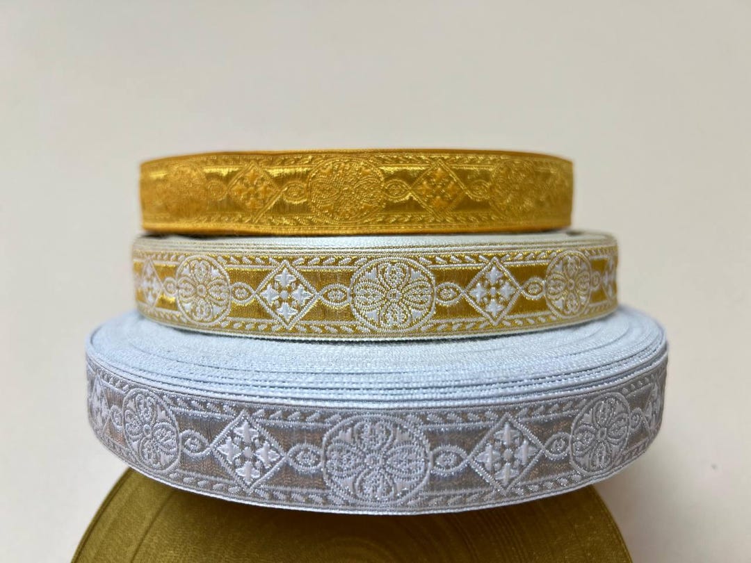 Vestments Trim, Byzantine Church Trim, Gold and Silver Decorative ...
