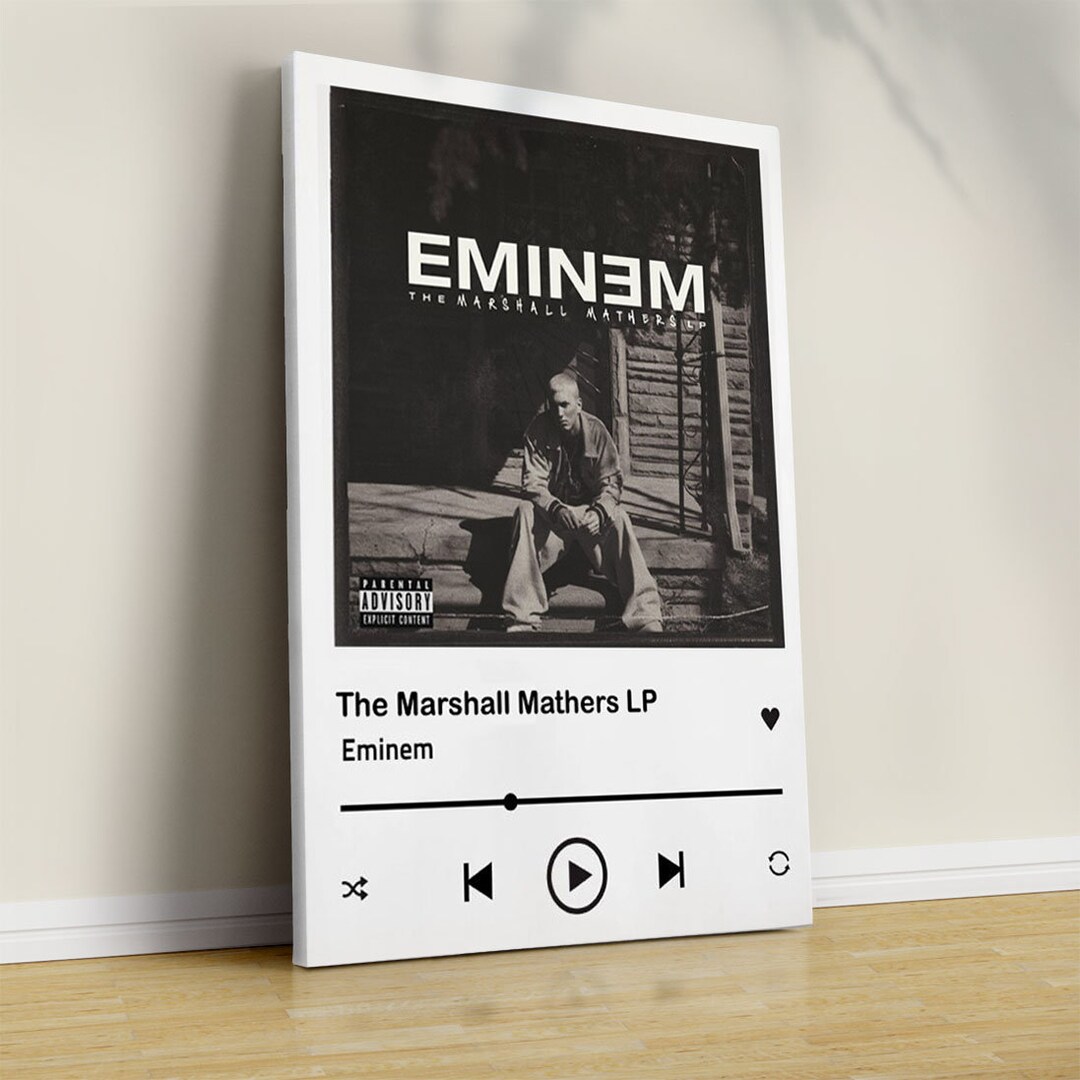 Eminem Poster-framed Wall Painting-wall Painting-eminem Music-eminem ...