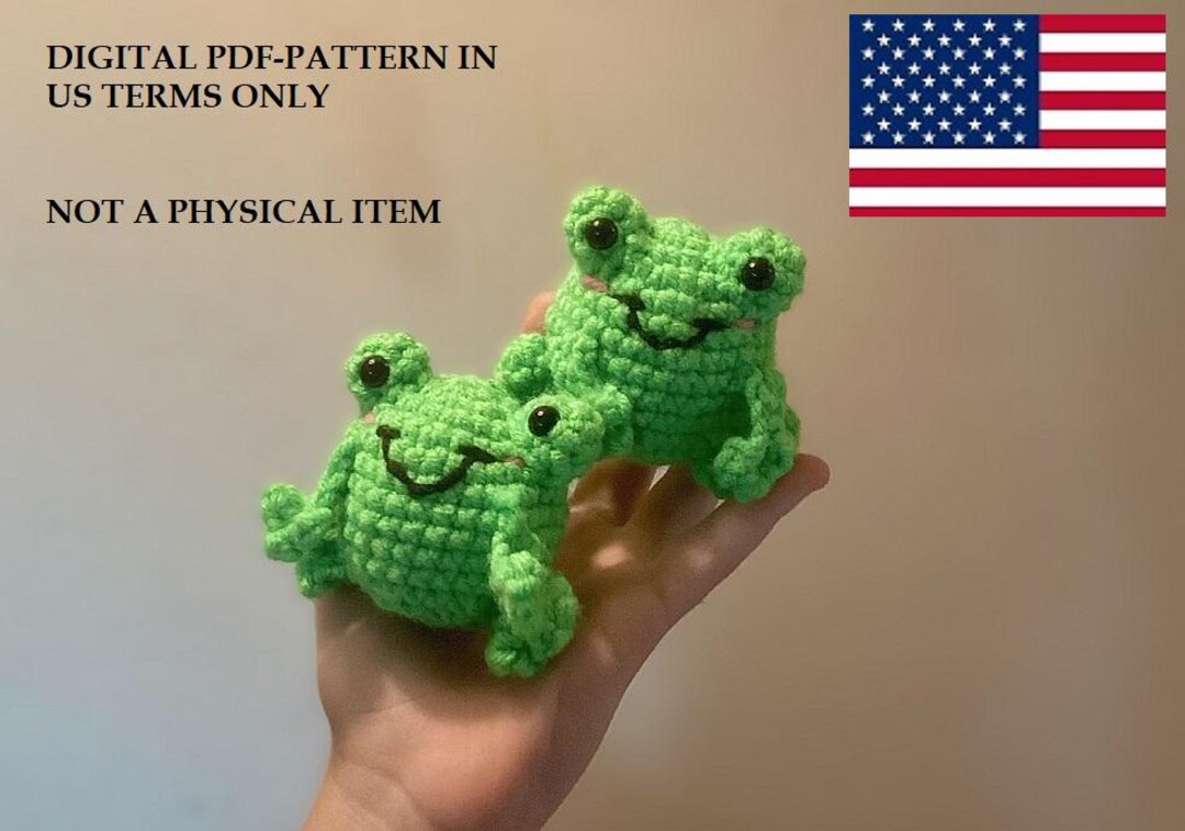 Cute Frog Crochet Pattern - Etsy
