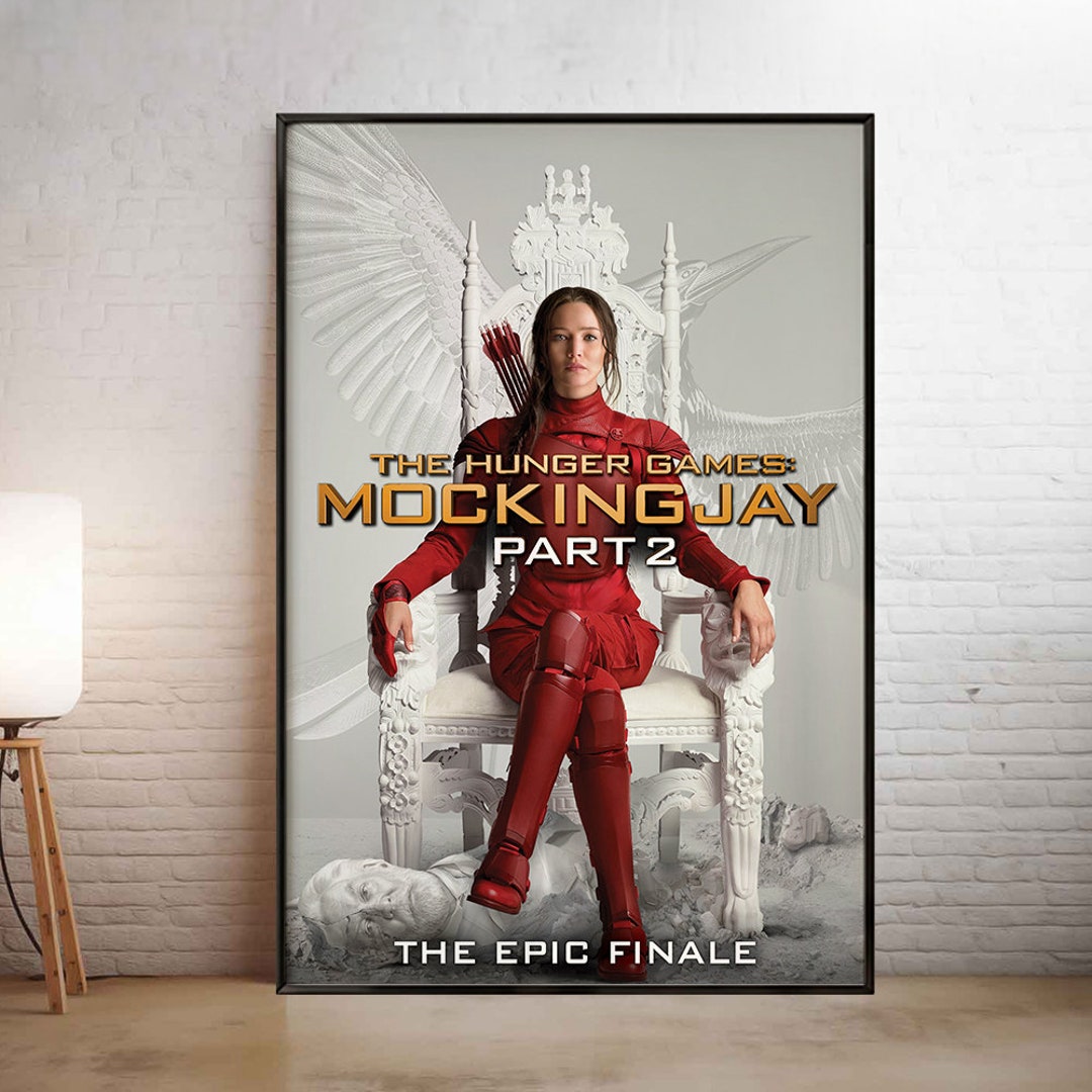 The Hunger Games Mockingjay Movie Poster Canvas Wall Art for Bedroom ...