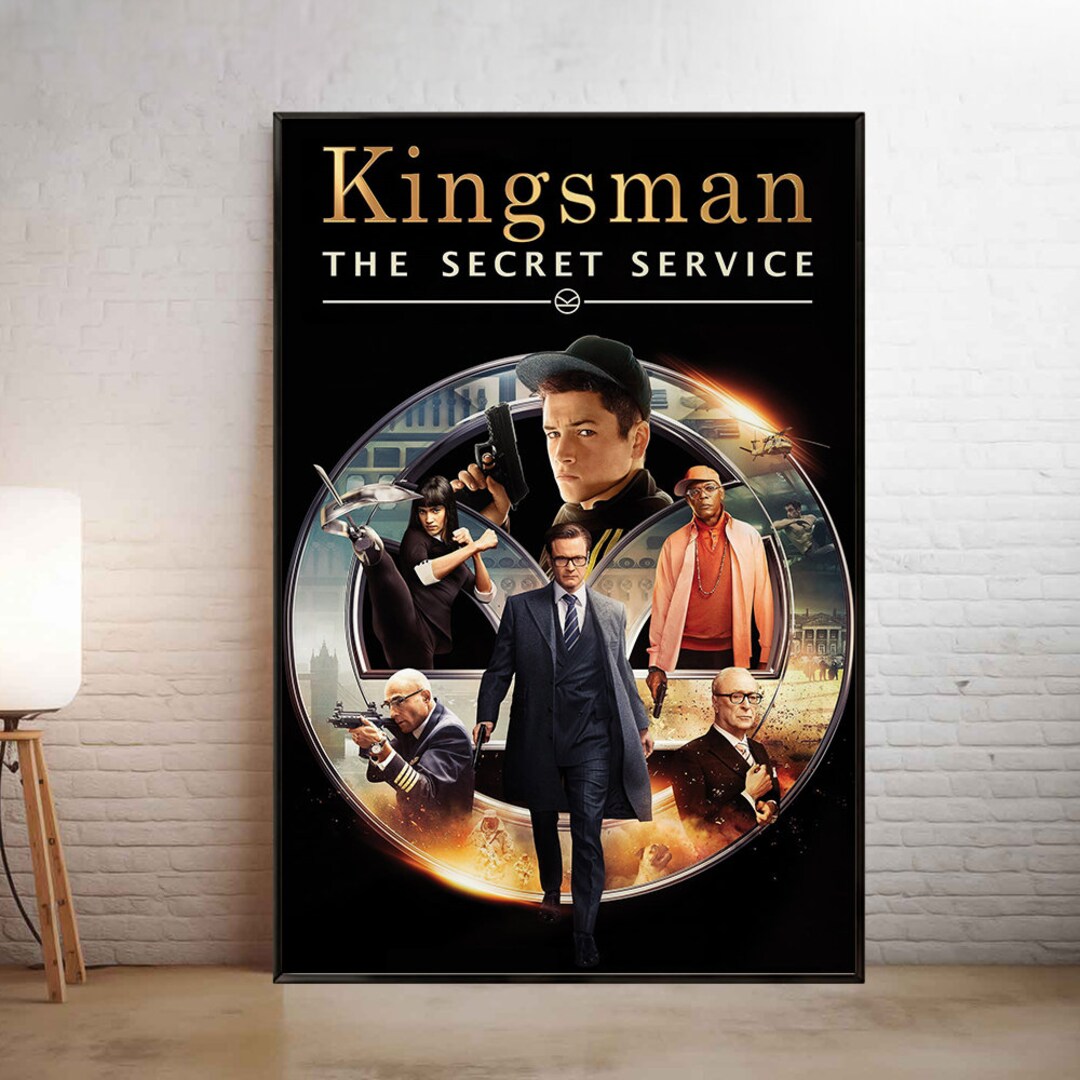 Kingsman the Secret Service Movie Poster Canvas Wall Art for Bedroom ...