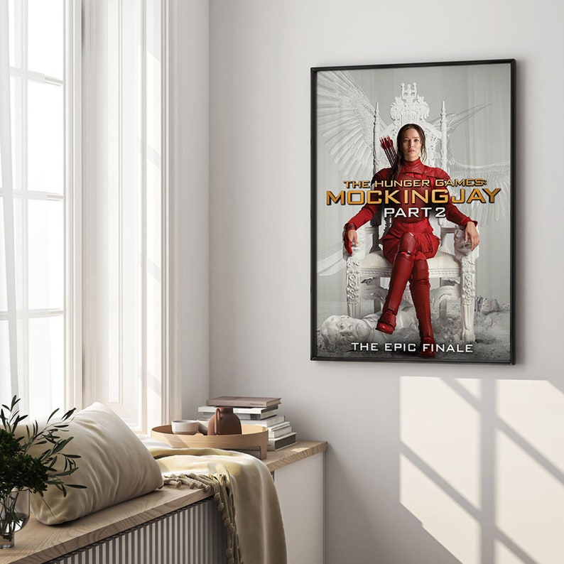 The Hunger Games Mockingjay Movie Poster Canvas Wall Art for Bedroom ...