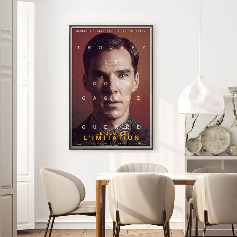 The Imitation Game Movie Poster Canvas Wall Art for Bedroom Aesthetic ...
