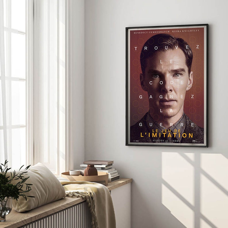 The Imitation Game Movie Poster Canvas Wall Art for Bedroom Aesthetic ...