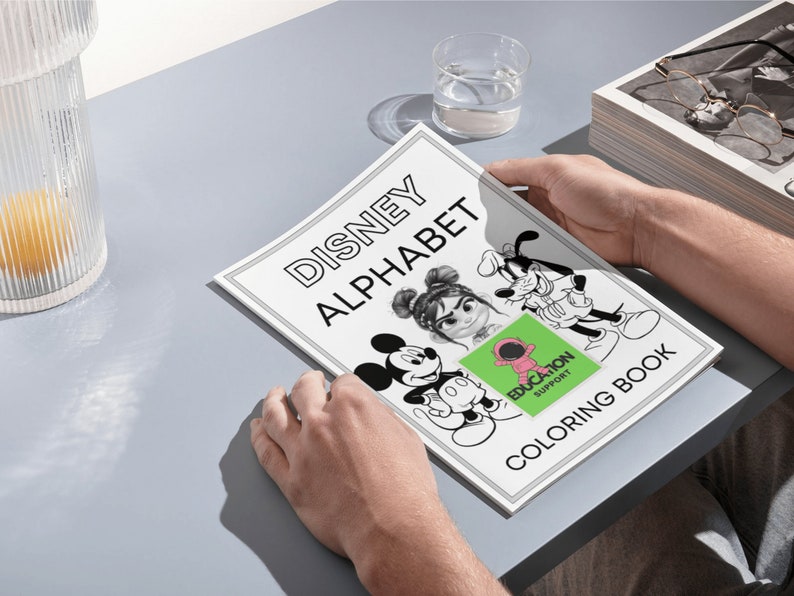 Printable Disney Coloring Sheets - Alphabet Disney Character Pages for ...