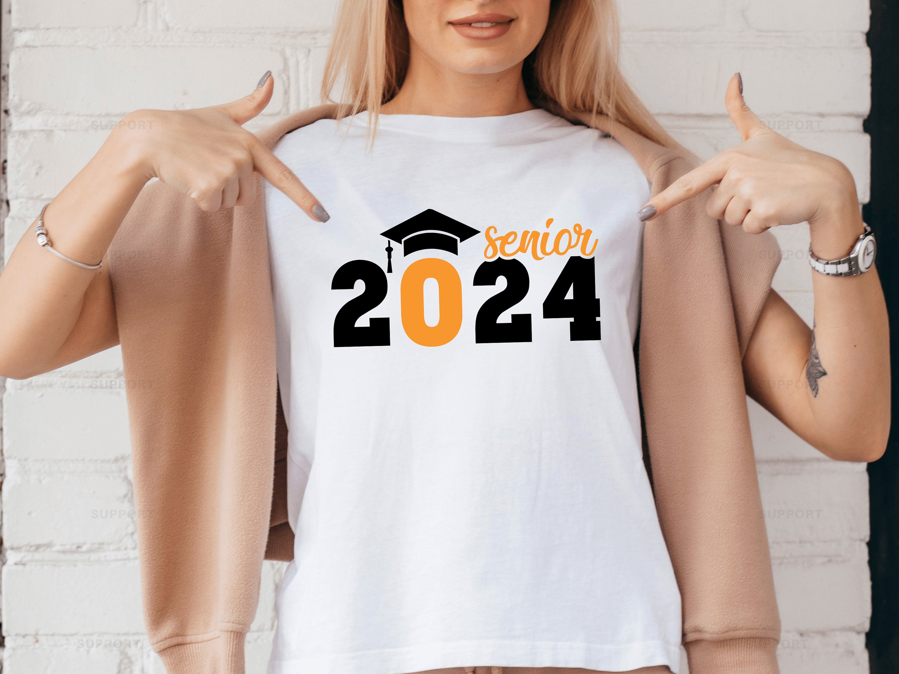 Class of 2024 Graduation Cap SVG Senior 2024 & Kindergarten Graphics ...