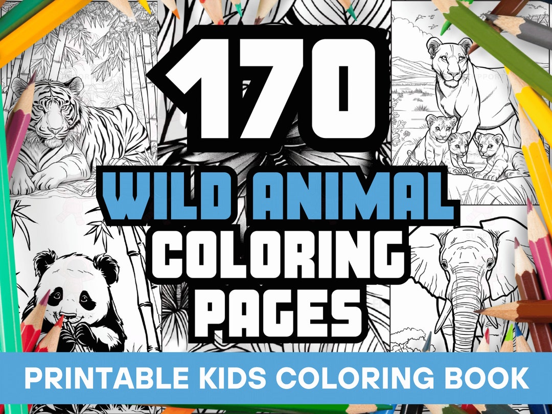 Wild Animal Coloring Pages - 170 Engaging Designs for Kids & Adults ...