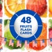 Vocabulary Cards, Colorful Fruit Flash Cards, English Learning Game ...