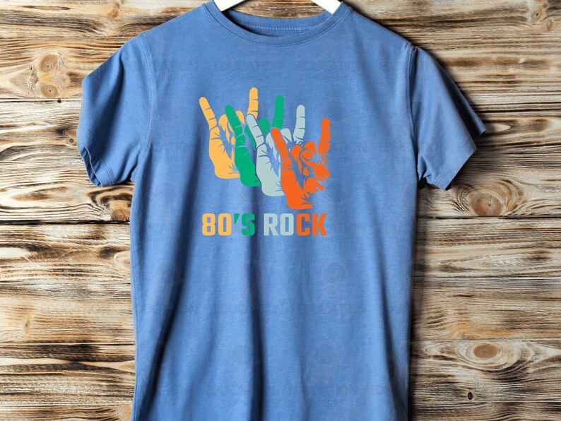 Vintage 80s Rock T-shirt Design: Heavy Metal SVG & PNG - Etsy