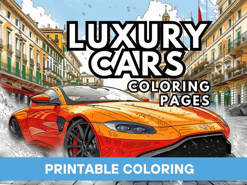 127 Car Coloring Pages Collection, Race Car & Sports Car Coloring Book ...