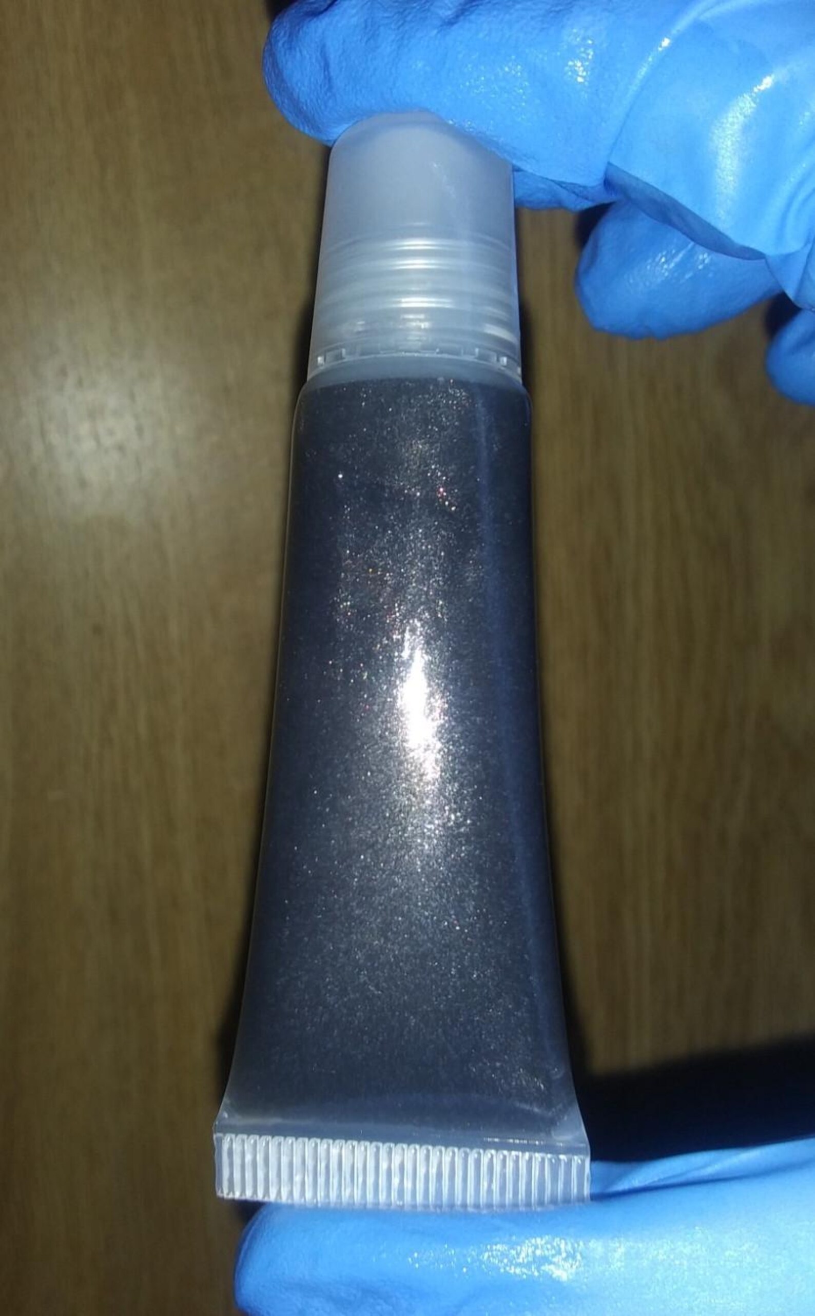 Shimmery Grey Lip Gloss, Dark Tint, Blue Raspberry Scented - Etsy
