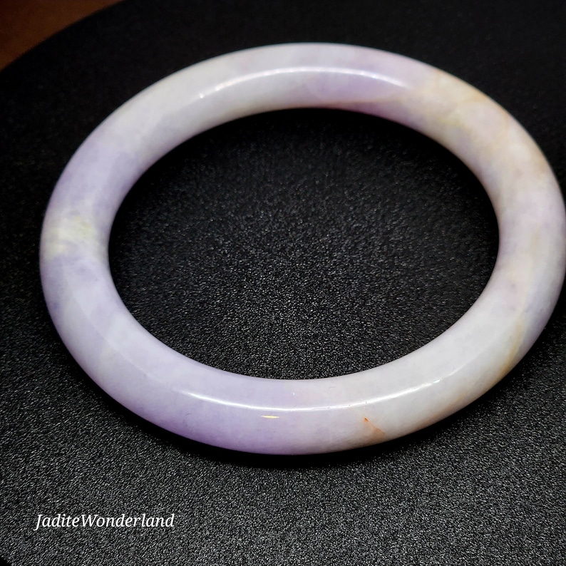 Natural Grade A Jadeite Jade Lavender Bangle Bracelet 52mm / 天然A ...