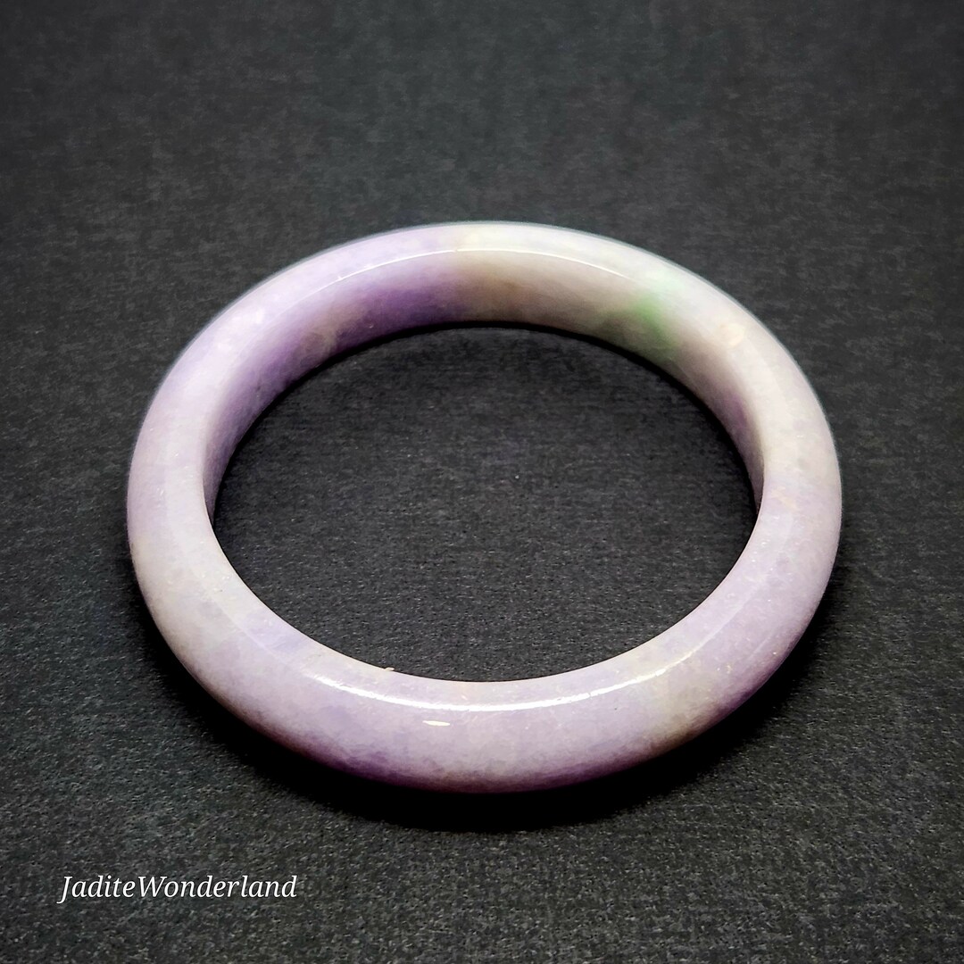 Natural Grade A Jadeite Jade Lavender Bangle Bracelet Carved 53mm / 天然A货翡翠手镯紫罗兰 53圈口 Bg05 - Etsy