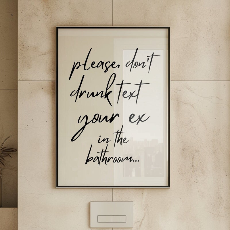 Bathroom Break Sign - Etsy