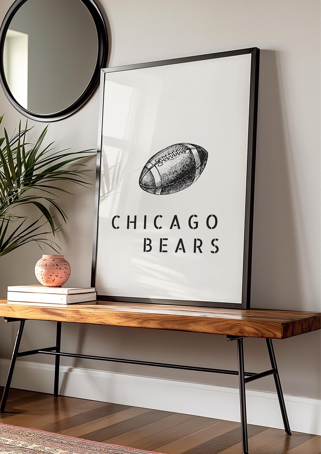 Chicago Bears, Sports Decor for Boys Room, Sports Bar Art, Chicago ...