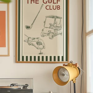 Golf Print,vintage Golf Art Work,retro Golf Print,old Money Aesthetic ...