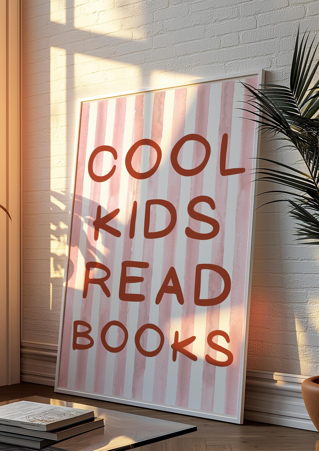 Cool Kids Read Books,playroom Wall Decor,classroom Wall Art, Homeschool ...