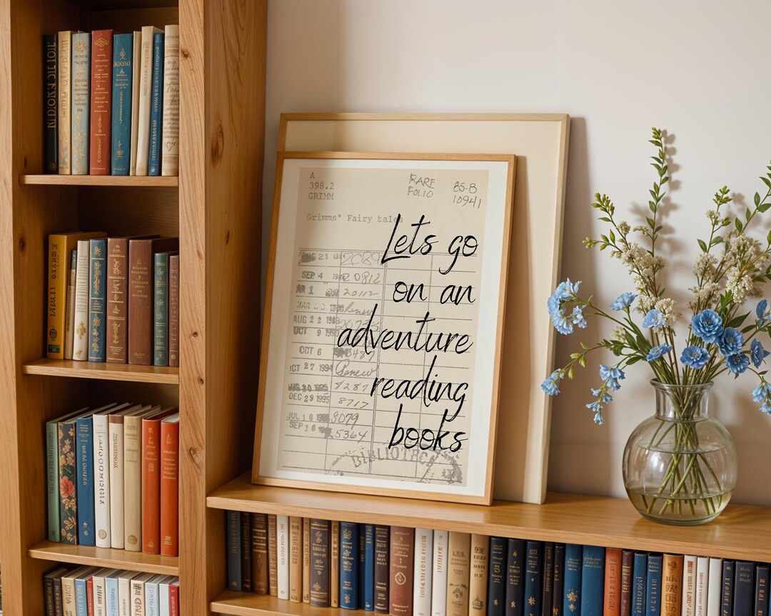 Children's Book Poster,kids Library Print,reading Kids Art Downloadable ...